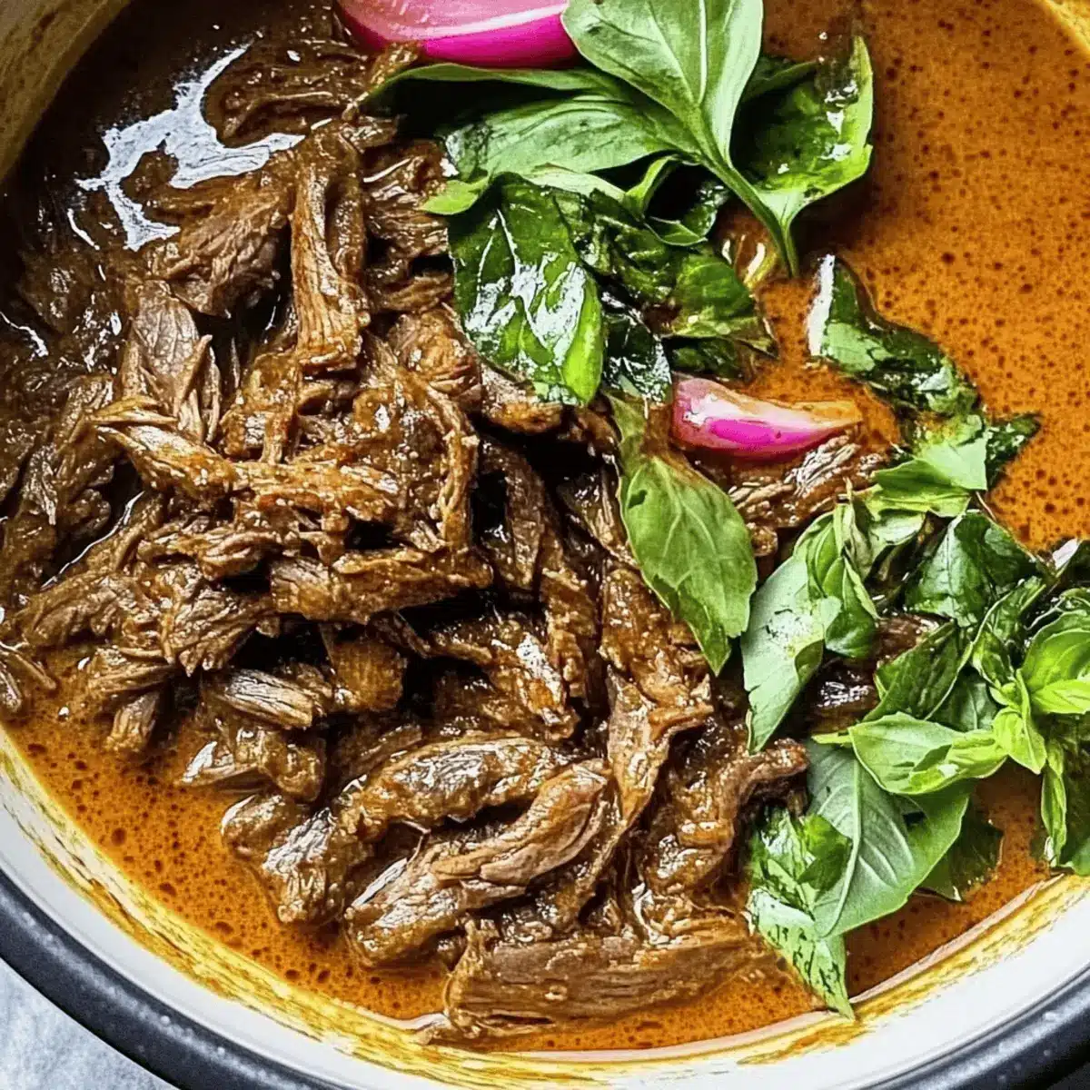 Irresistible Coconut Red Curry Drip Beef: A Comforting Dish