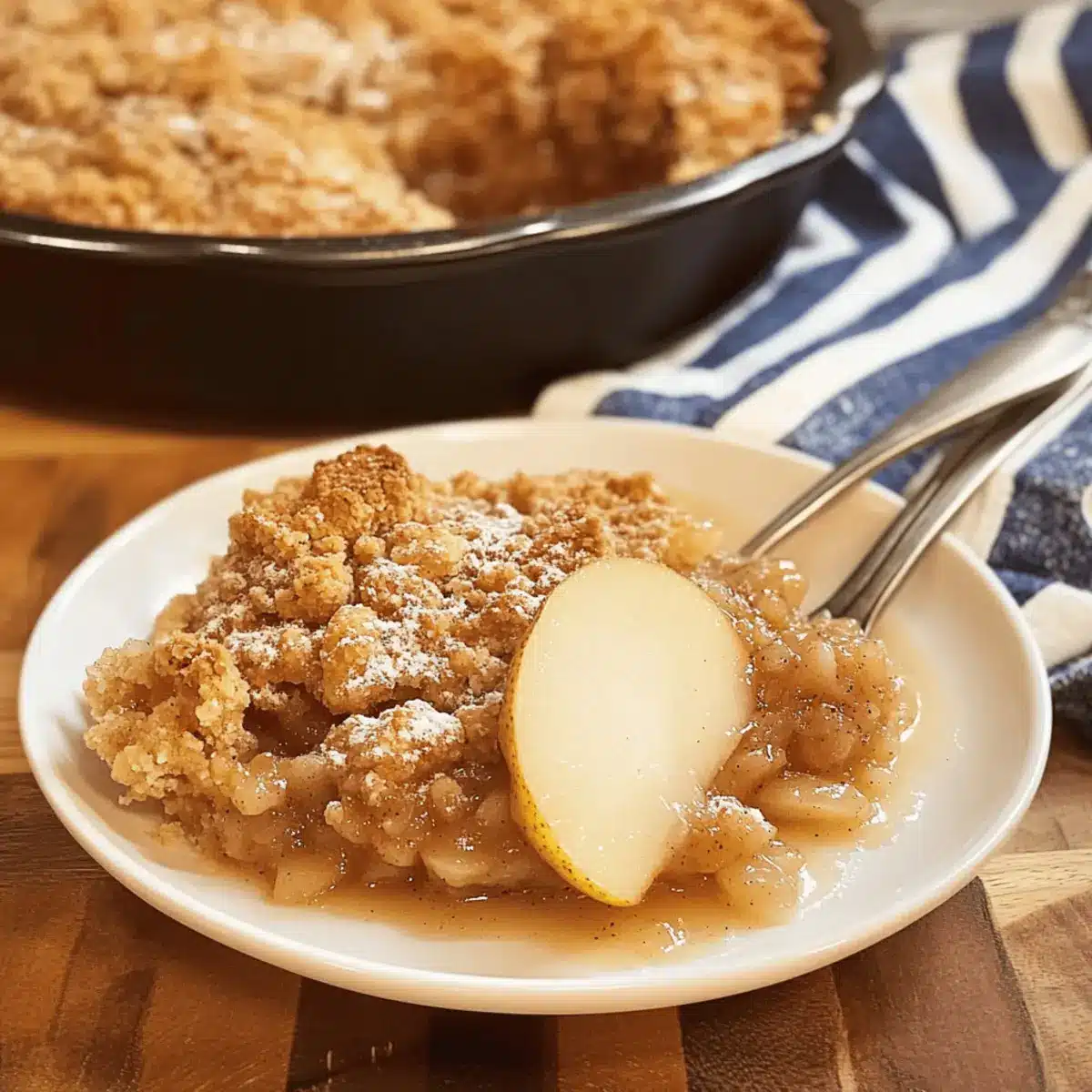 Irresistible Autumn Spice Pear Cobbler That Will Warm You Up