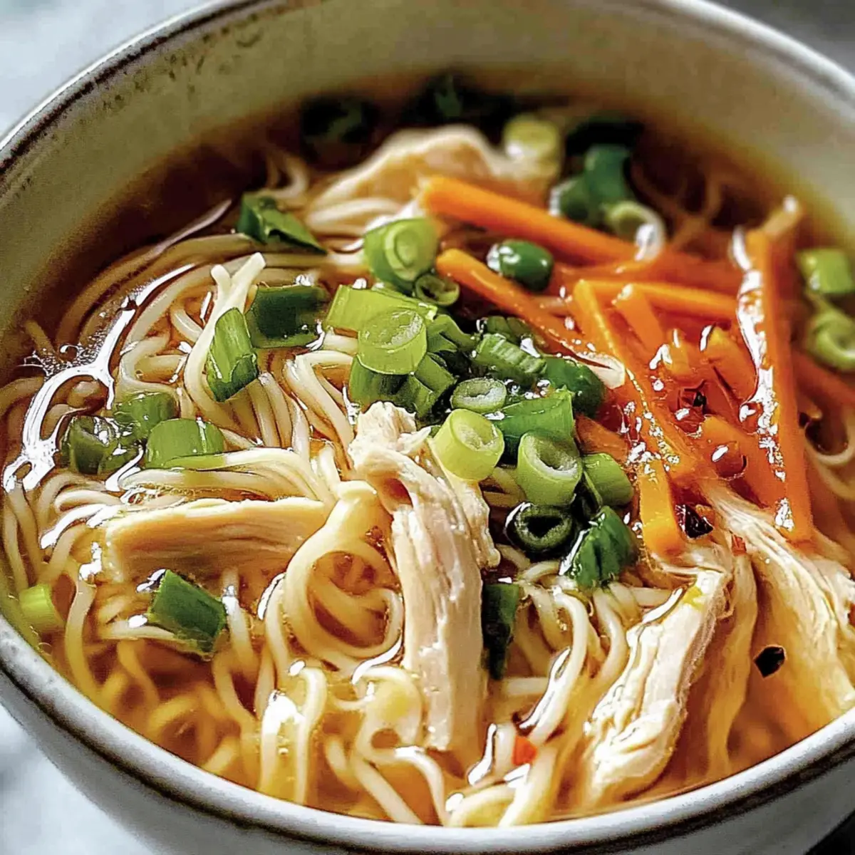 Delicious Scallion Chicken Noodle Soup for Ultimate Comfort