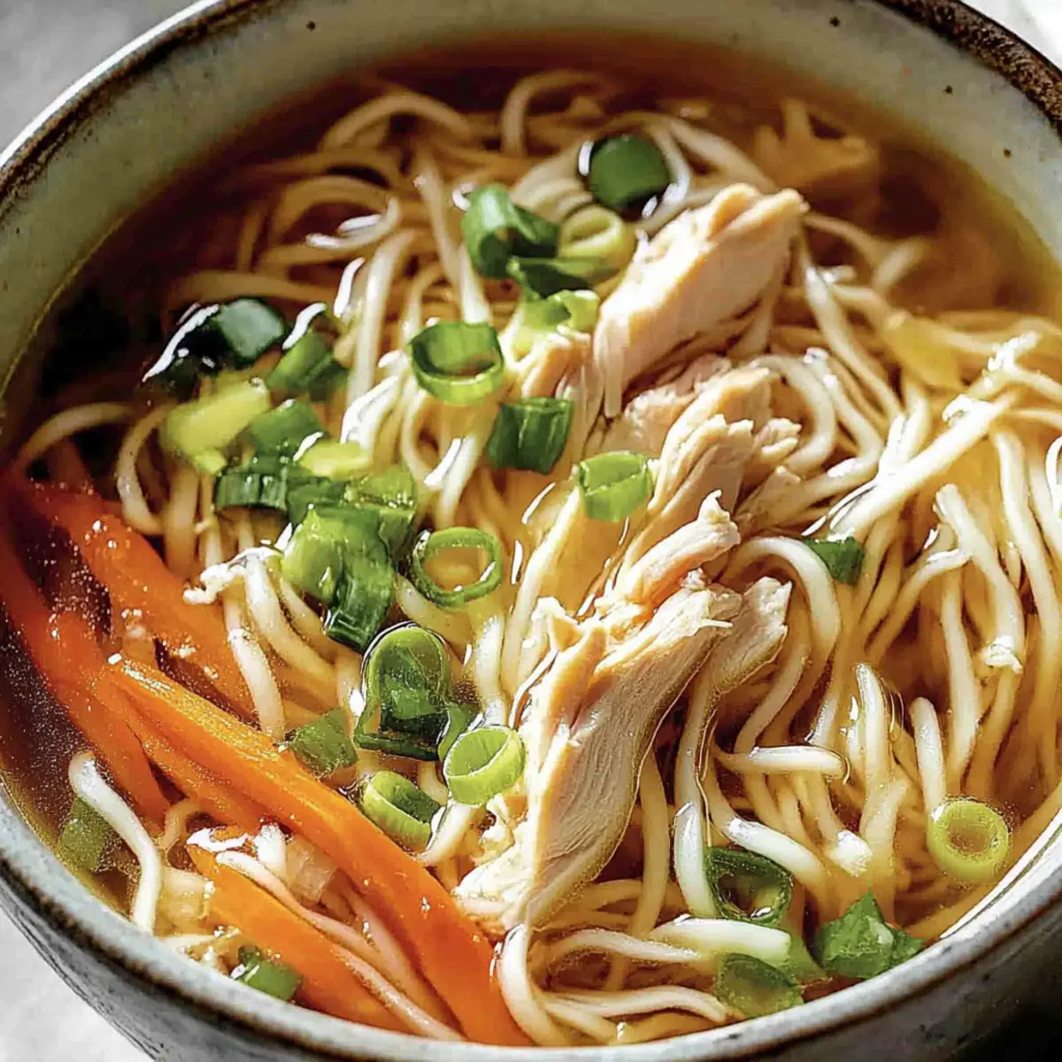 Delicious Scallion Chicken Noodle Soup for Ultimate Comfort