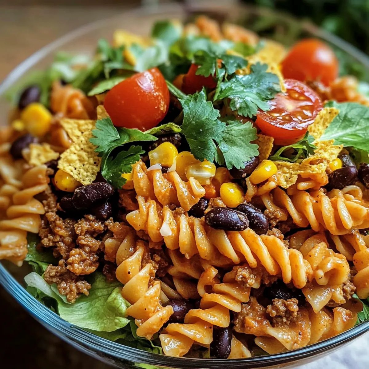 Easy Taco Pasta Salad - A Deliciously Flavorful Dish
